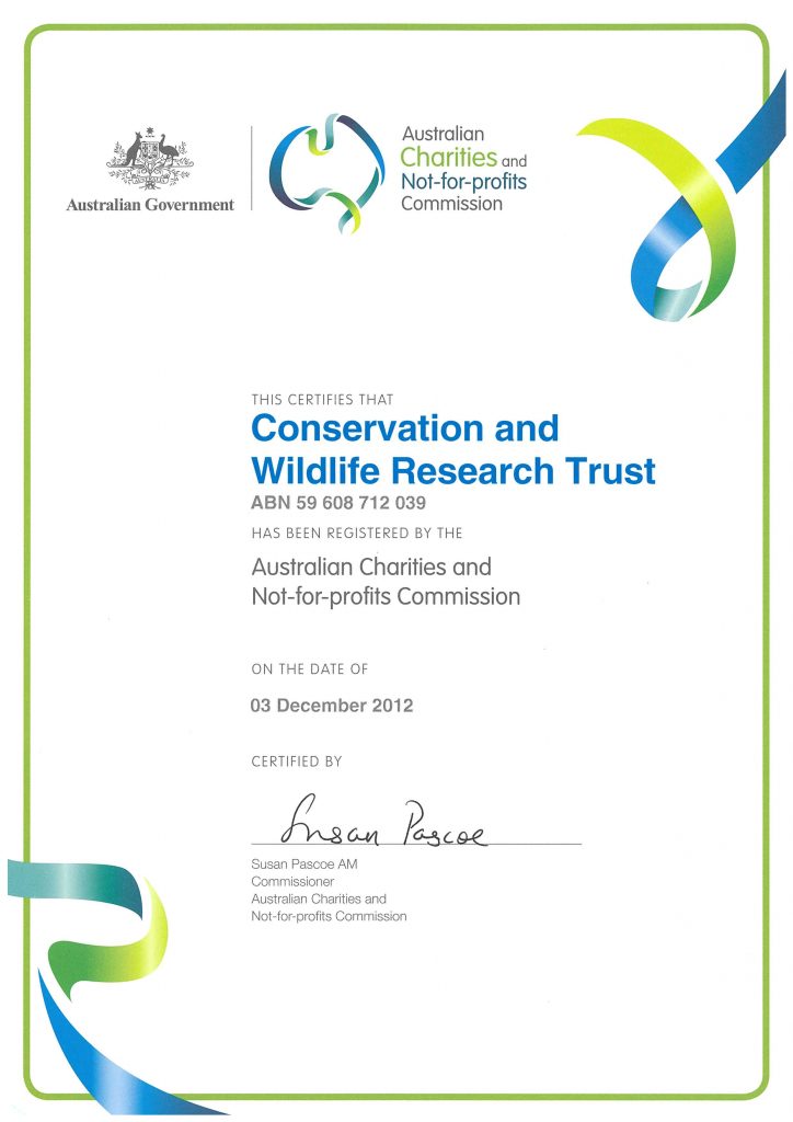 Charity Registration Success - CWRT